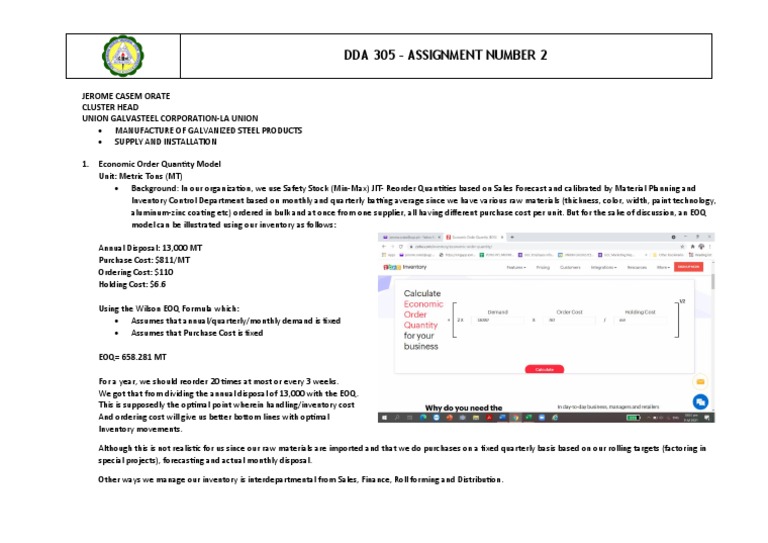 DDA 305 Assignment Number 2 | PDF | Finance & Money Management