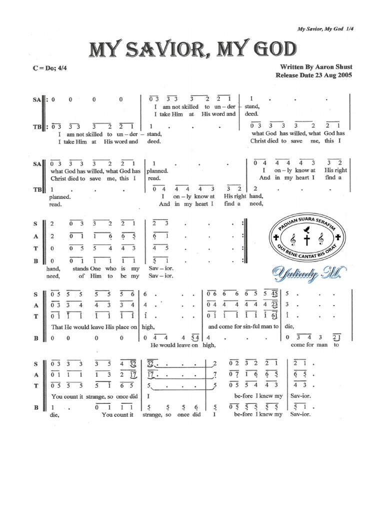 My Savior, My God | PDF