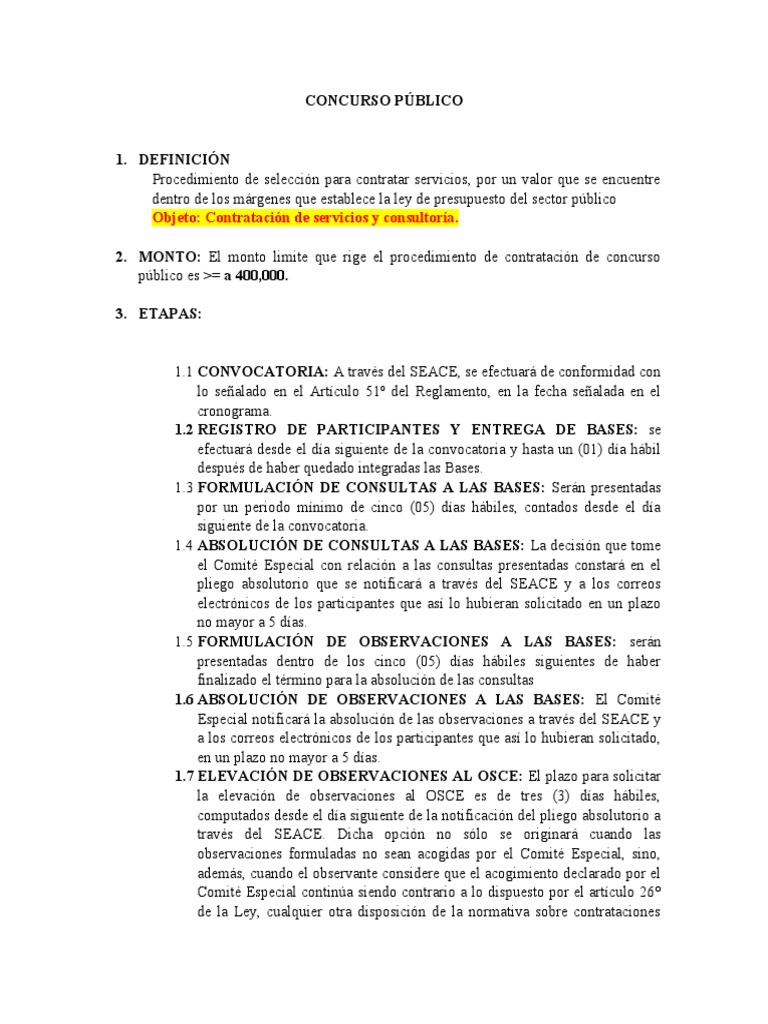 Definición y Proceso del Concurso Público | PDF | Gobierno | Justicia