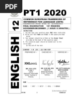 Form 4 English Paper 1 | PDF | Adolescence