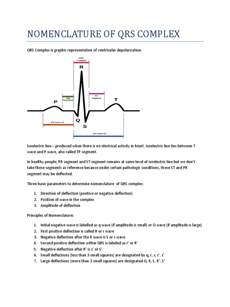 07 - Nomenclature of QRS Complex | PDF