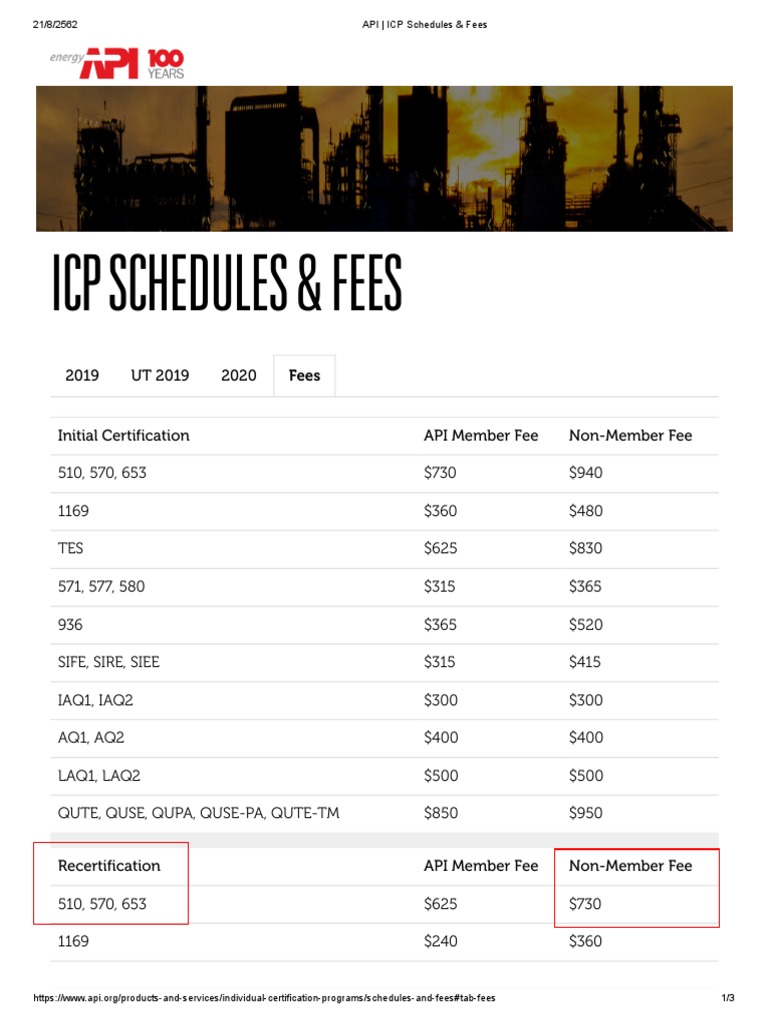 API - ICP Schedules & Fees | PDF | Computing | Computing And ...