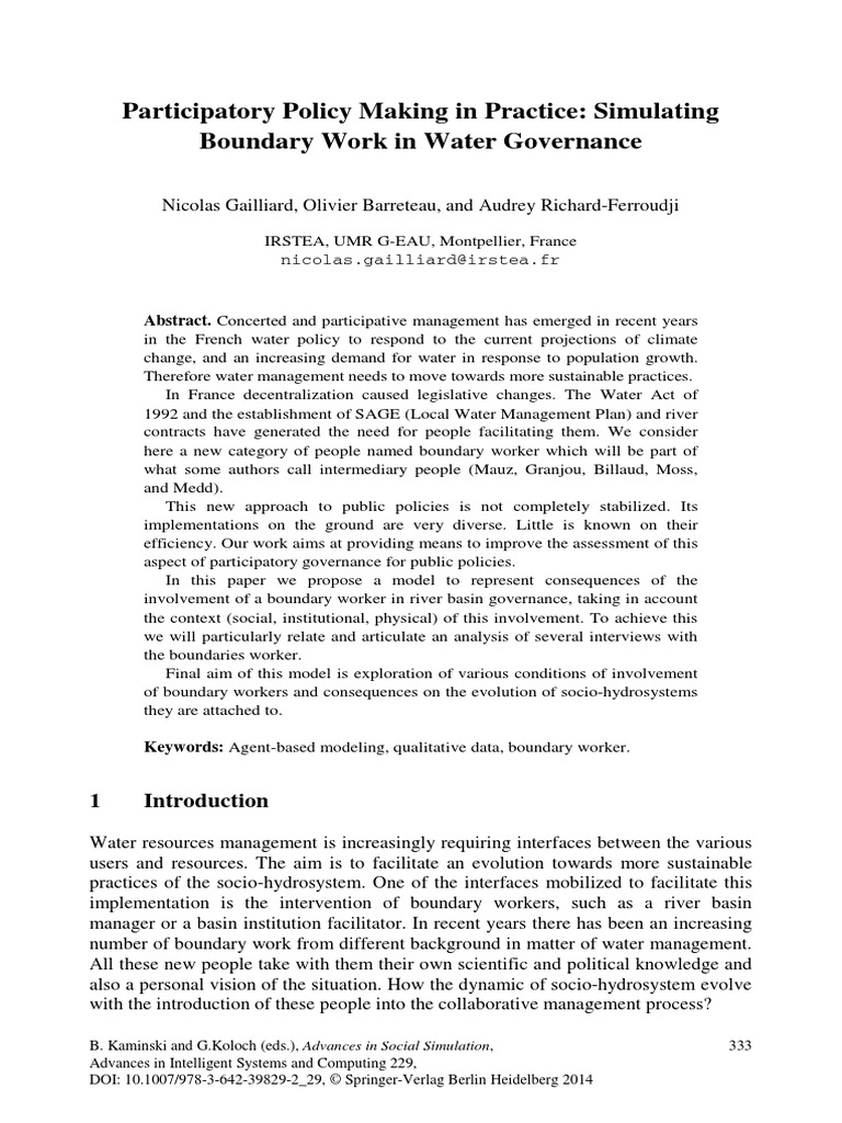 Participatory Policy, Audrey | PDF | Simulation | Governance