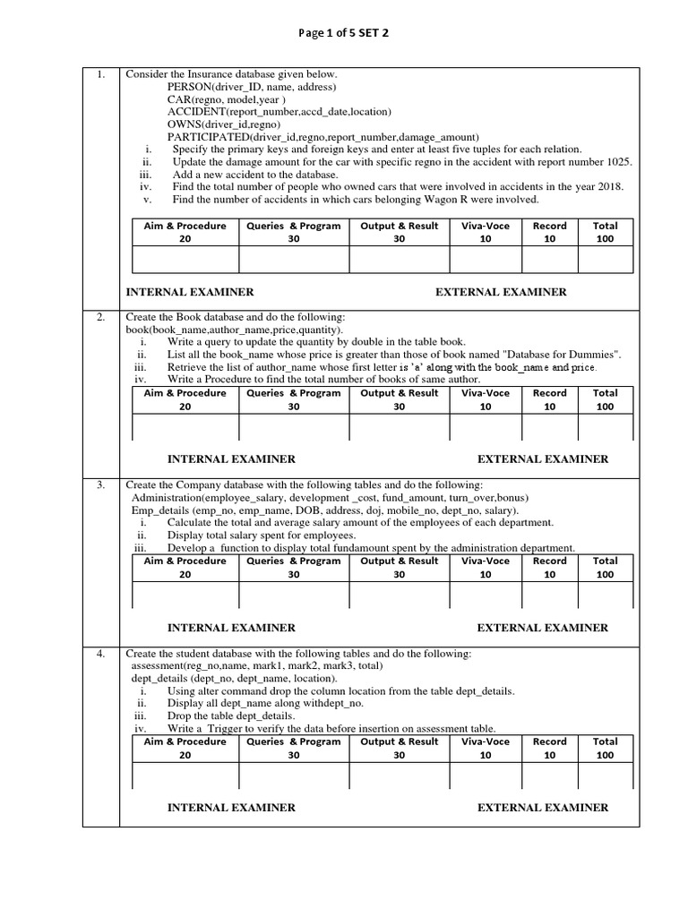 CS8481 | PDF | Databases | Table (Database)
