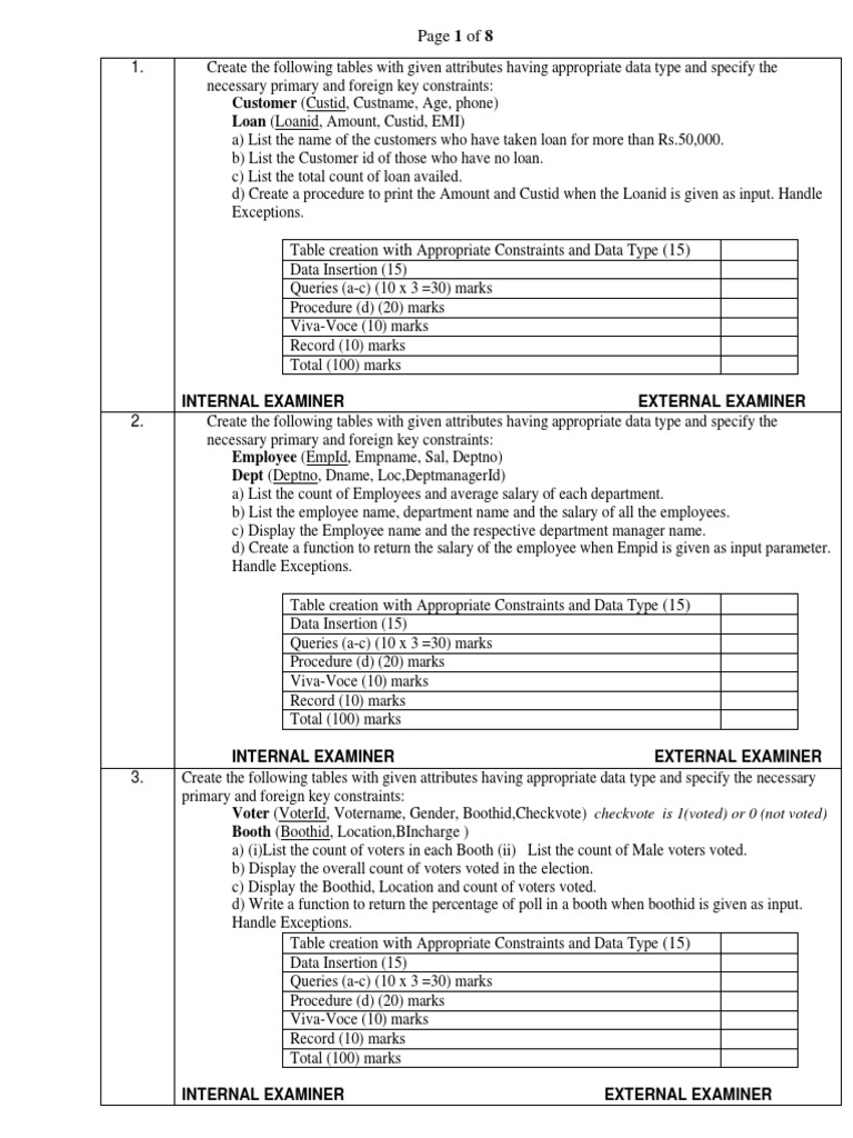 CS8481 | PDF | Databases | Table (Database)