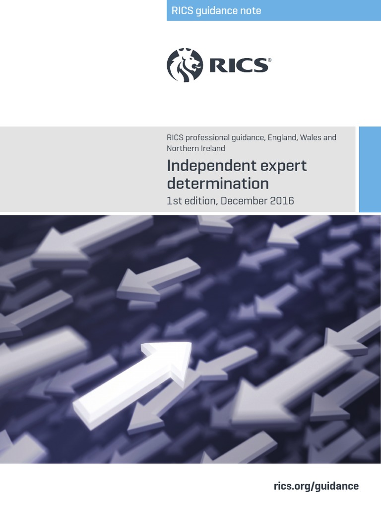 Independent Expert Determination 1st Edition Rics | PDF | Arbitration ...