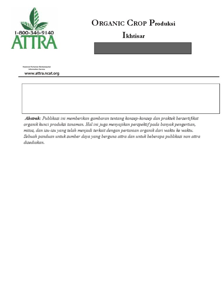 Sustainable Agriculture ORGANIC FARMING | PDF