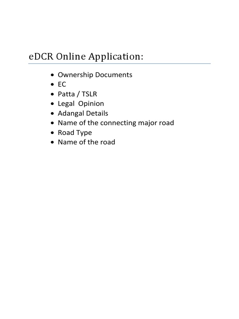 EDCR Online Application PDF | PDF
