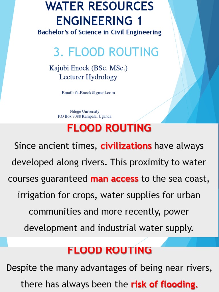 Flood Routing. PPT - 1 | PDF | Flood | Discharge (Hydrology)
