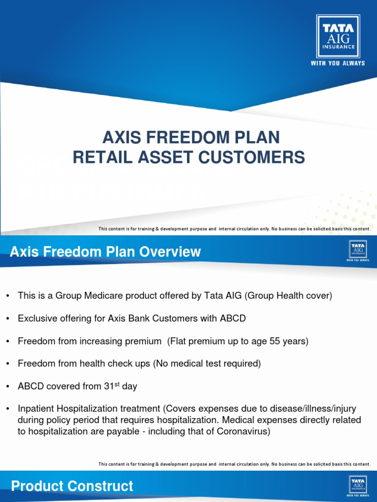 Axis Freedom Plan - RAC | PDF