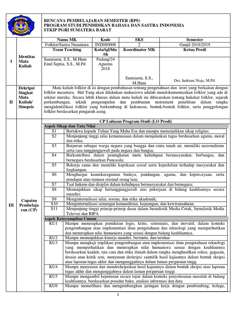RPS Folklor | PDF | Sains & Matematika