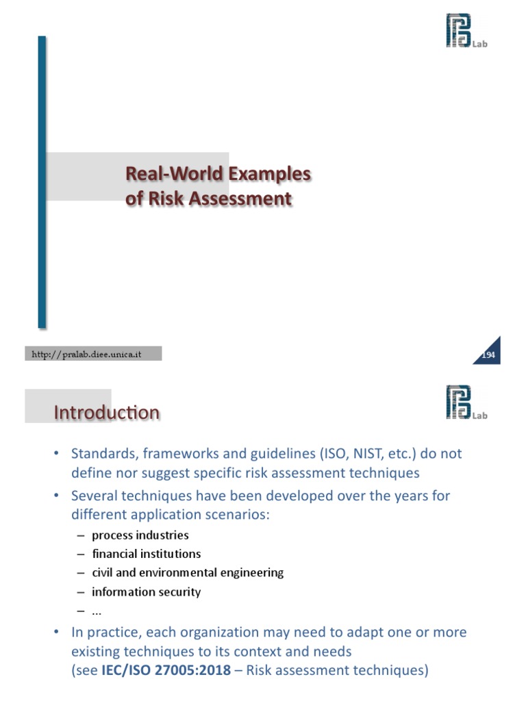 Real-World Risk Assessment Examples | PDF | Risk Assessment | Risk