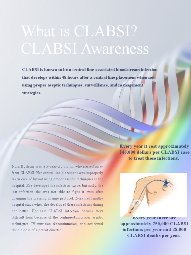 Clabsi Flyer - Vianka Nunez | PDF | Medical Treatments | Diseases And ...
