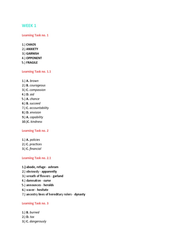 Week 1: Learning Task No. 1 | PDF | Equal Opportunity | Health Care