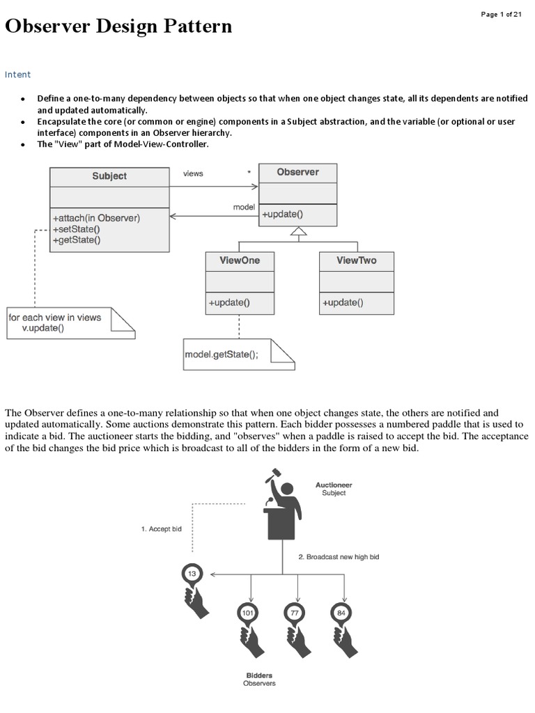 Implementing the Observer Design Pattern in Java and C# to Notify ...