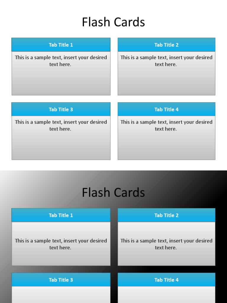 Flash Card Templates for PowerPoint | PDF