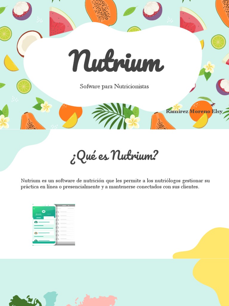 Nutrium: Software para Nutricionistas | PDF | Software | Desarrollo de ...