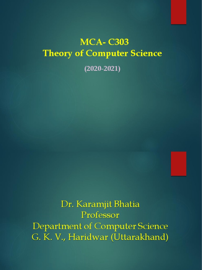 All PDF Merged Complete Toc | PDF | Theory Of Computation | Theoretical Computer Science