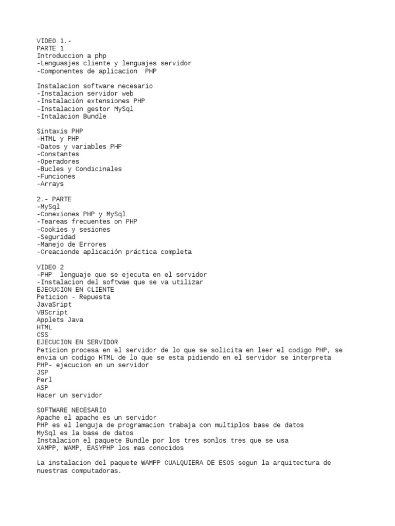 PHP-Pildoras Informaticas | PDF | Php | Servidor web