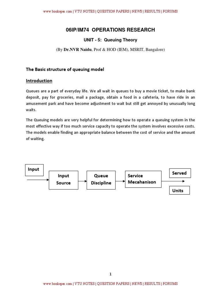 Queueing Theory | PDF | Applied Mathematics | Statistical Theory