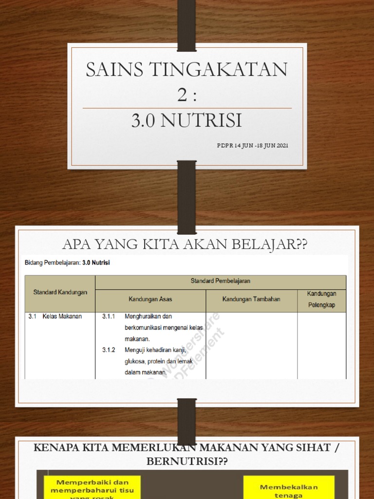 Sains Tingkatan 2 Bab 3 1 Nutrisi Pdf