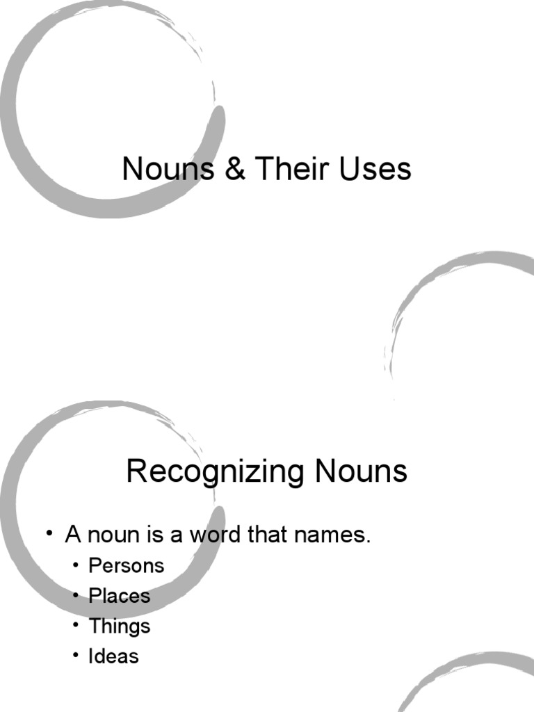 Nouns & Their Uses: A Guide to Recognizing and Using Nouns Properly ...