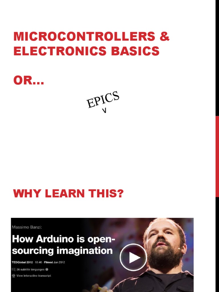 Microcontrollers & Electronics Basics OR : Pimp My Project | PDF ...