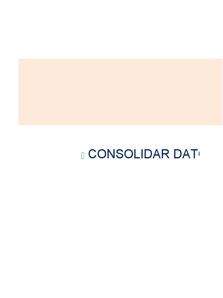 08 Consolidar Datos TERMINADO | PDF