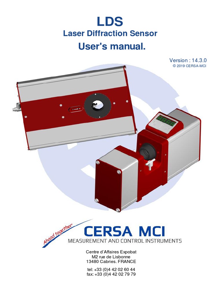 User's Manual.: Laser Diffraction Sensor | PDF | Power Supply | Input ...