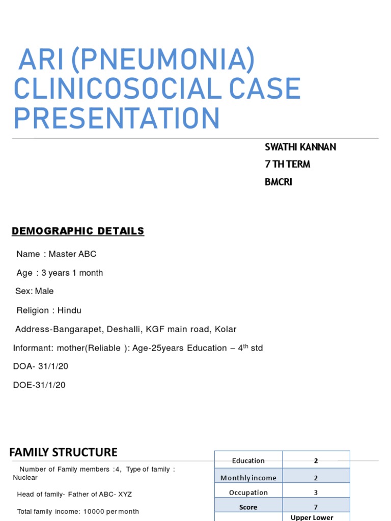 PSM case-ARI-7 | PDF | Human Nose | Pneumonia