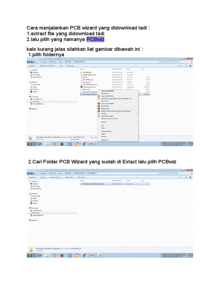Cara Menjalankan PCB Wizard | PDF