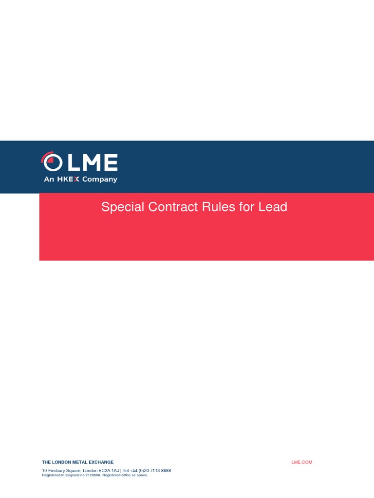 Lead Composition Specifications | PDF | Lead | Chemical Elements