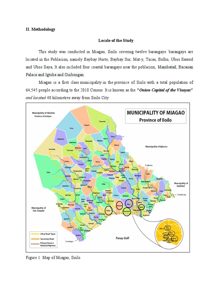II. Methodology Locale of The Study: and Located 40 Kilometres Away ...