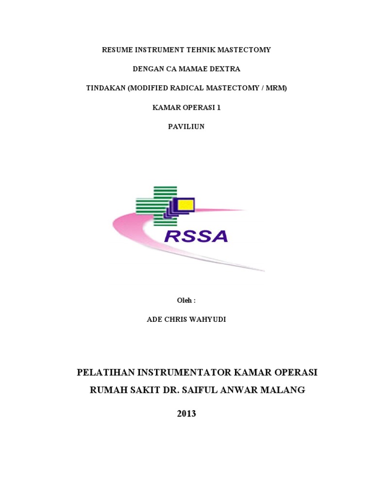 RESUME INSTRUMENT TEHNIK MRM OK Paviliun | PDF | Pengembangan Diri | Kesehatan Holistik