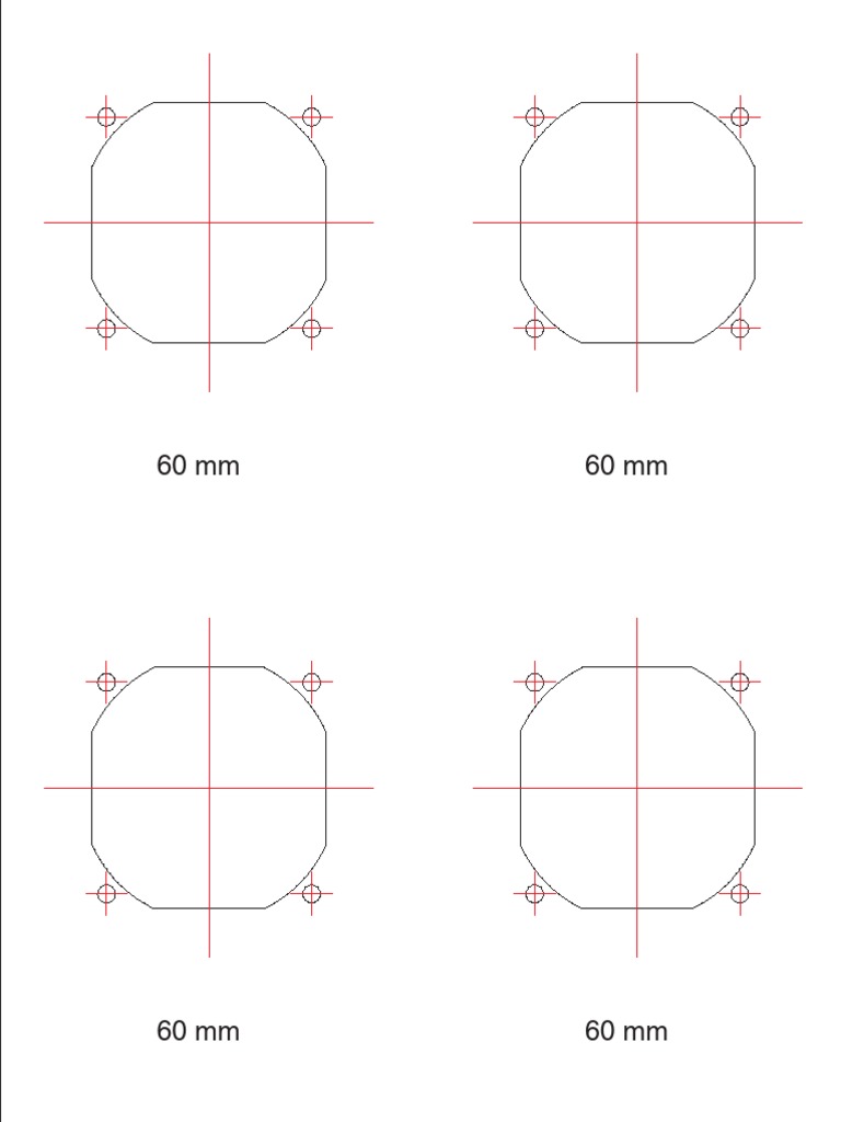 60mm Fan Hole Templates | PDF
