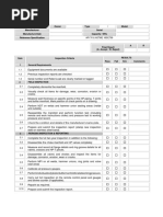 Checklist Lorry Inspection | PDF | Truck | Motor Vehicle