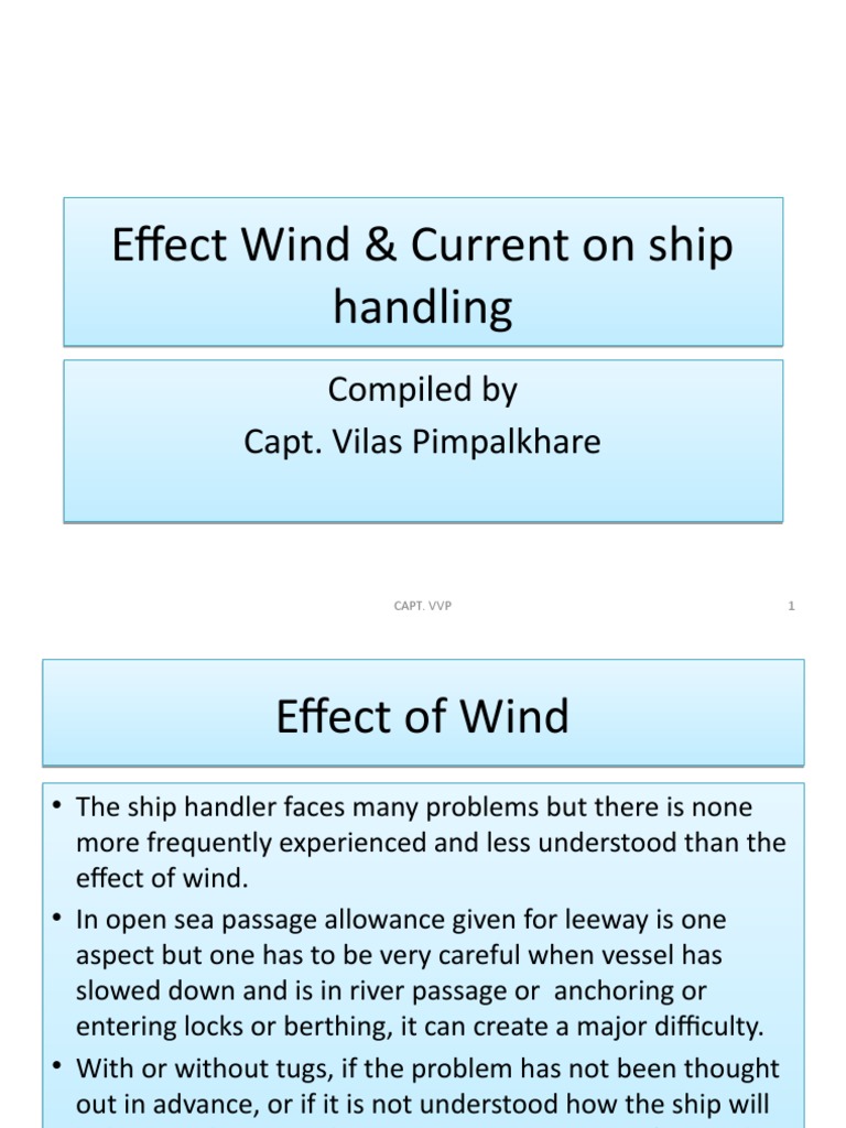 Effect Wind & Current On Ship Handling Effect Wind & Current On Ship ...