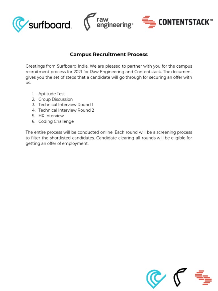 Campus Recruitment Process | PDF