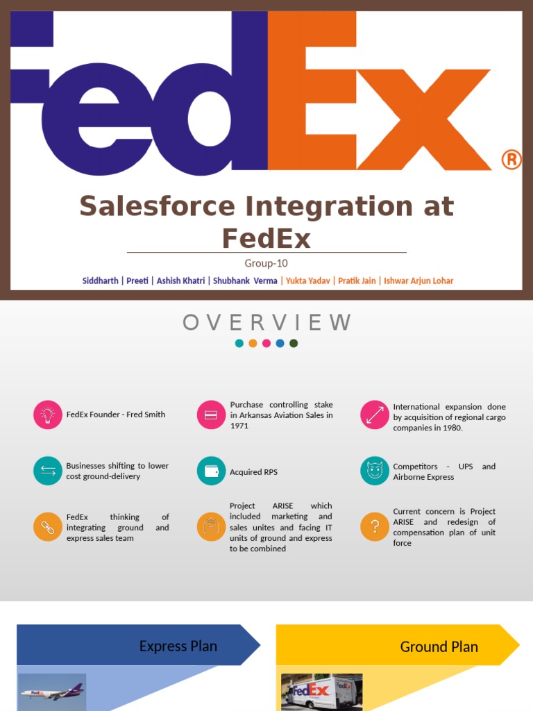 Salesforce Integration at Fedex: Group-10 | PDF | Incentive | Business