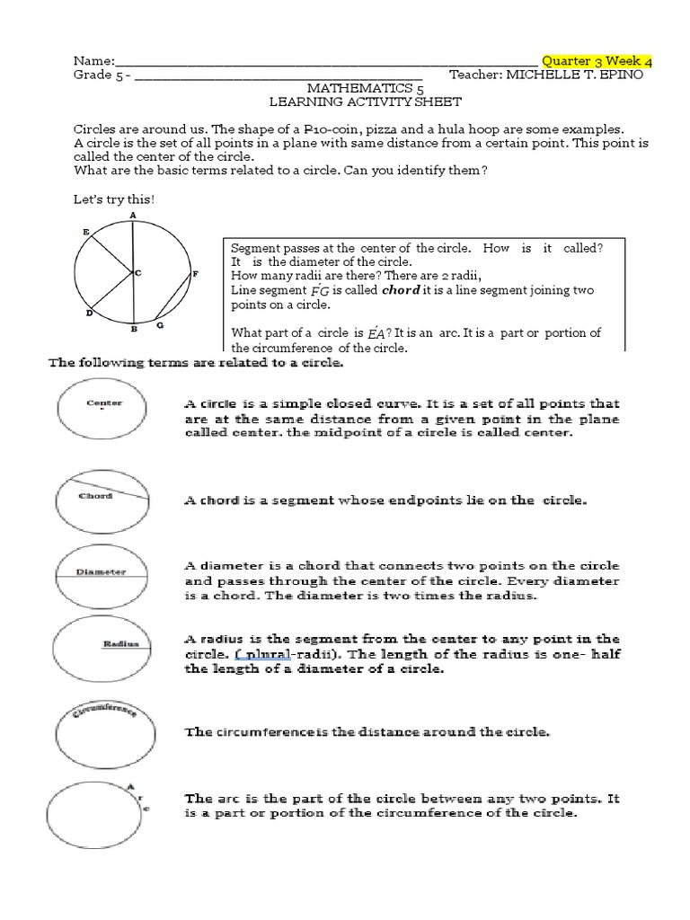Circles Are Around Us | PDF | Circle | Radius