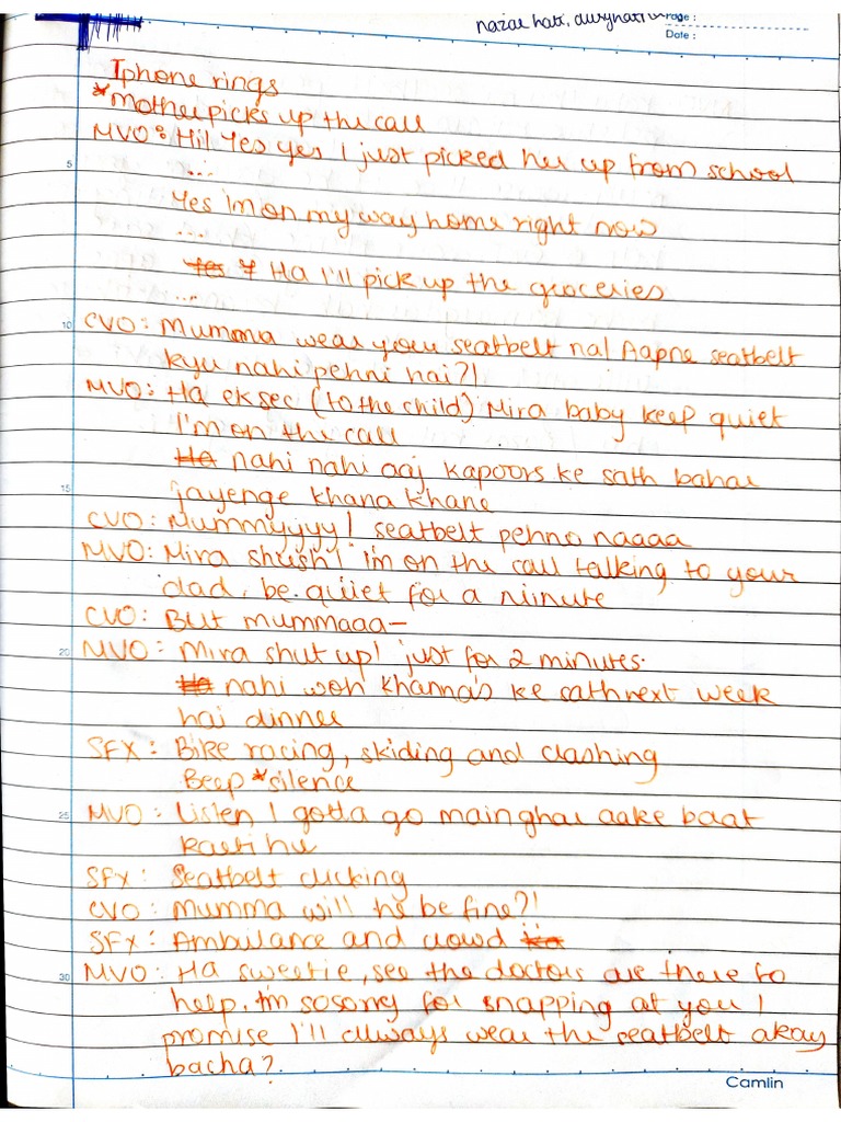 Mass Media Road Safety Script | PDF