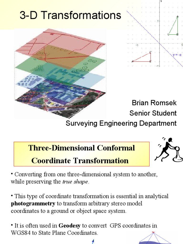 Computer Graphics - 3-Dimensional Transformations - Applied To Surveying | PDF | Trigonometric ...