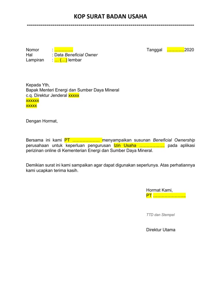 Template Isian Daftar Pemegang Saham | PDF