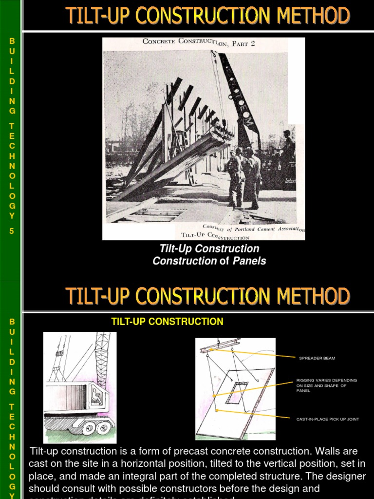 Tilt-Up Construction Method (Additional Slides) 7.28.20 | PDF | Screw ...