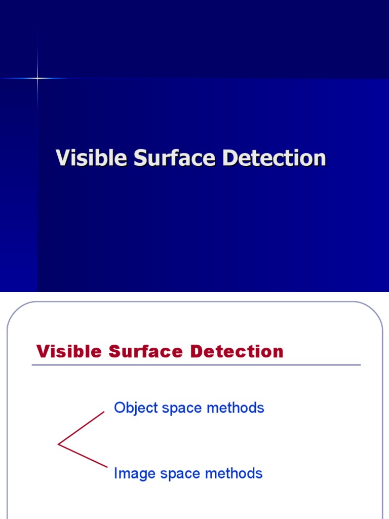 Computer Graphics - Visible Surface Detection | PDF | Computing | Multidimensional Signal Processing