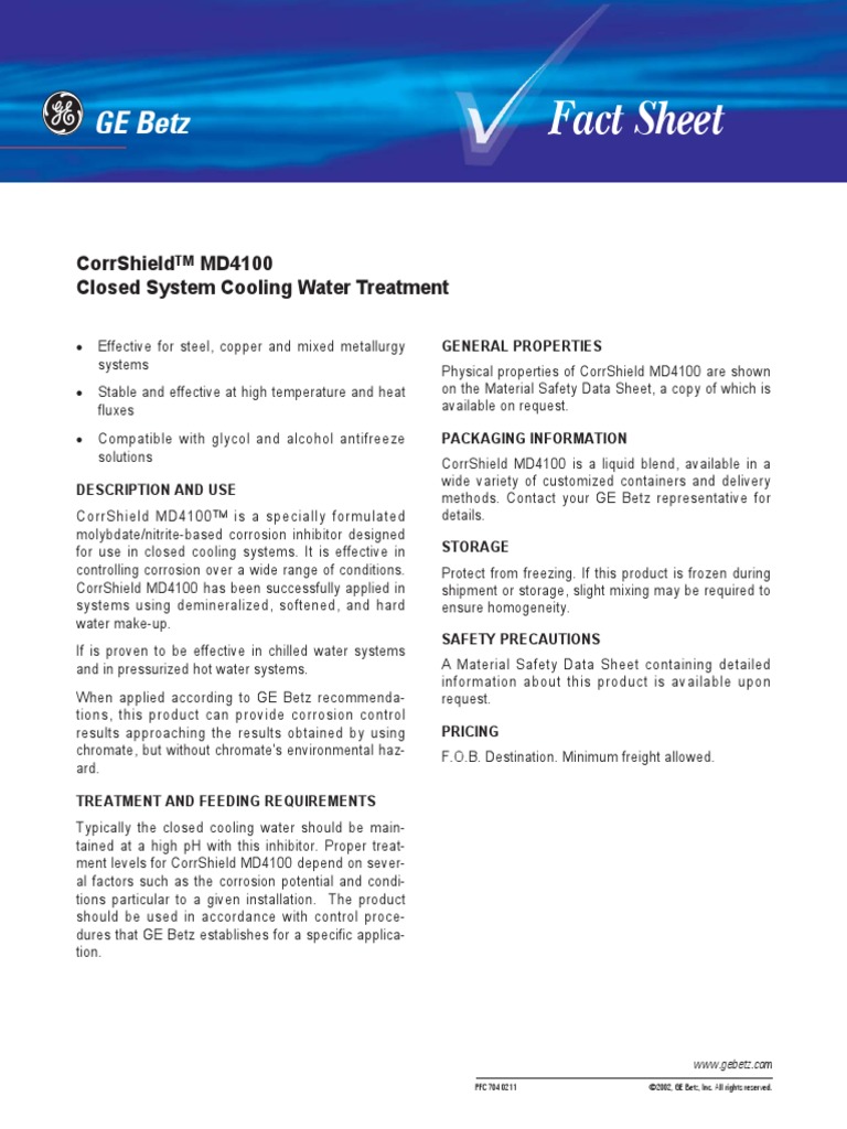 Corrshield MD4100 | PDF | Chemistry | Materials