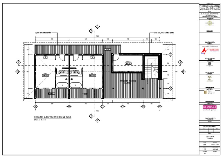 7 SPA & GYM, DENAH LANTAI 2-Model | PDF