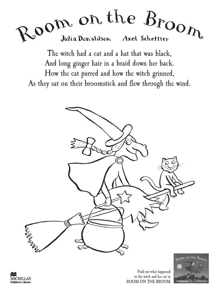 Room On The Broom Colouring Sheet | PDF