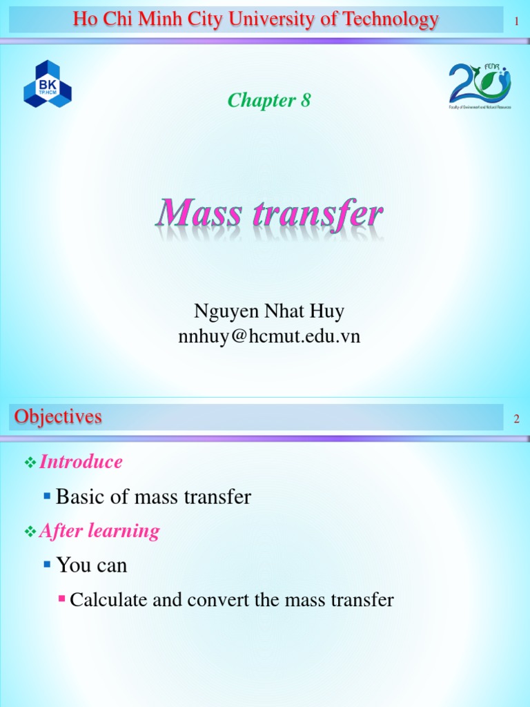 Chapter 8 - Mass Tranfer | PDF | Diffusion | Mass Transfer