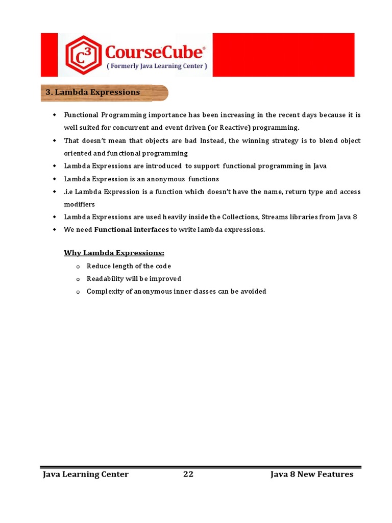 Java8 New - Study Guide - Part 2 | PDF | Anonymous Function | Java ...